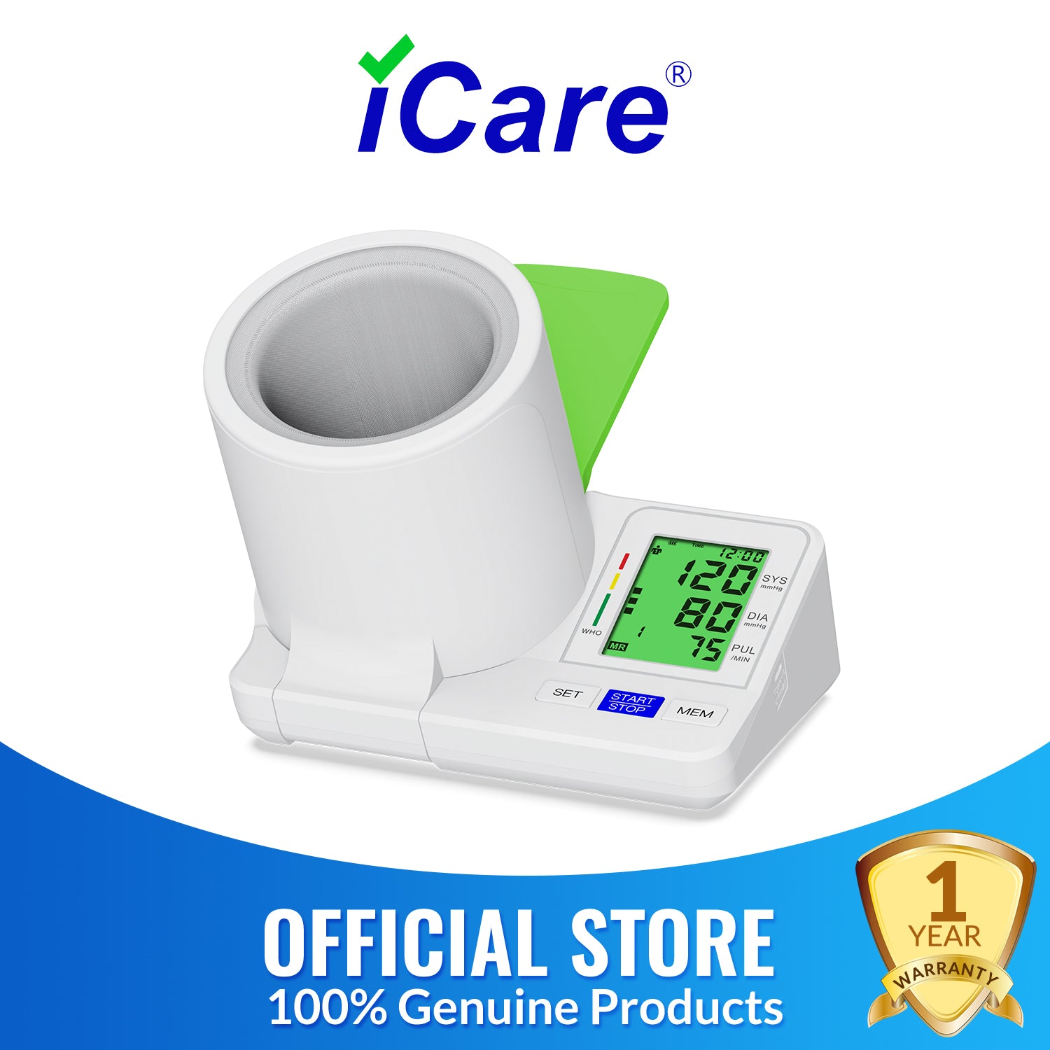 iCare BK38 Rechargeable Blood Pressure Monitor Digital Arm-Barrel Type – iCare Philippines