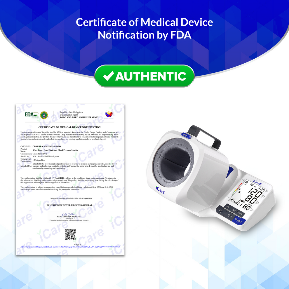 iCare® BK36 Automatic Digital Blood Pressure Monitor / Digital Sphygmo ...