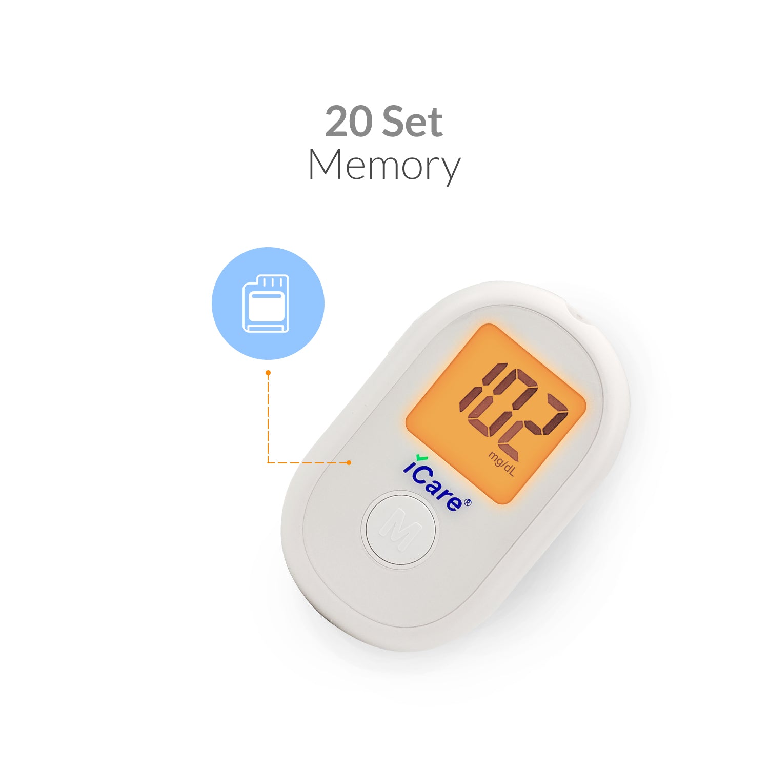 iCare BG003 Blood Glucose Monitor Complete set + 50pcs Test Strips & 5 ...